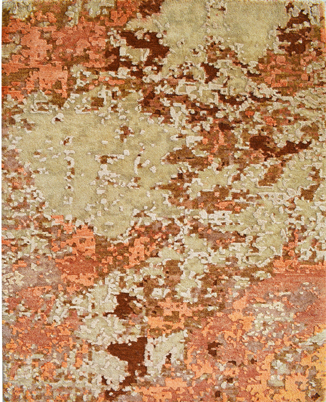 CEA7340DM(2x3)--2'X3',Modern,COLORS OF LIFE,RECTANGLE,RUST,,HAND ...