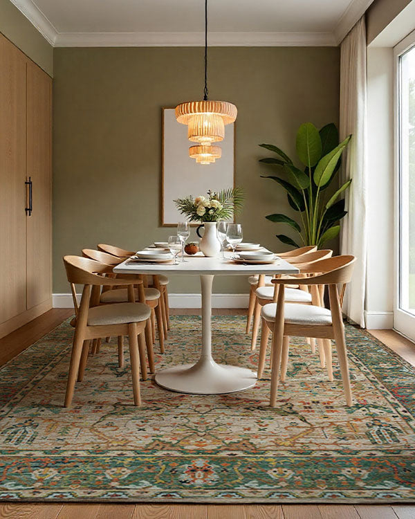 Chromatic Rush | CLASSIC | Elegance | RECTANGLE | Beige & Green | HAND ...