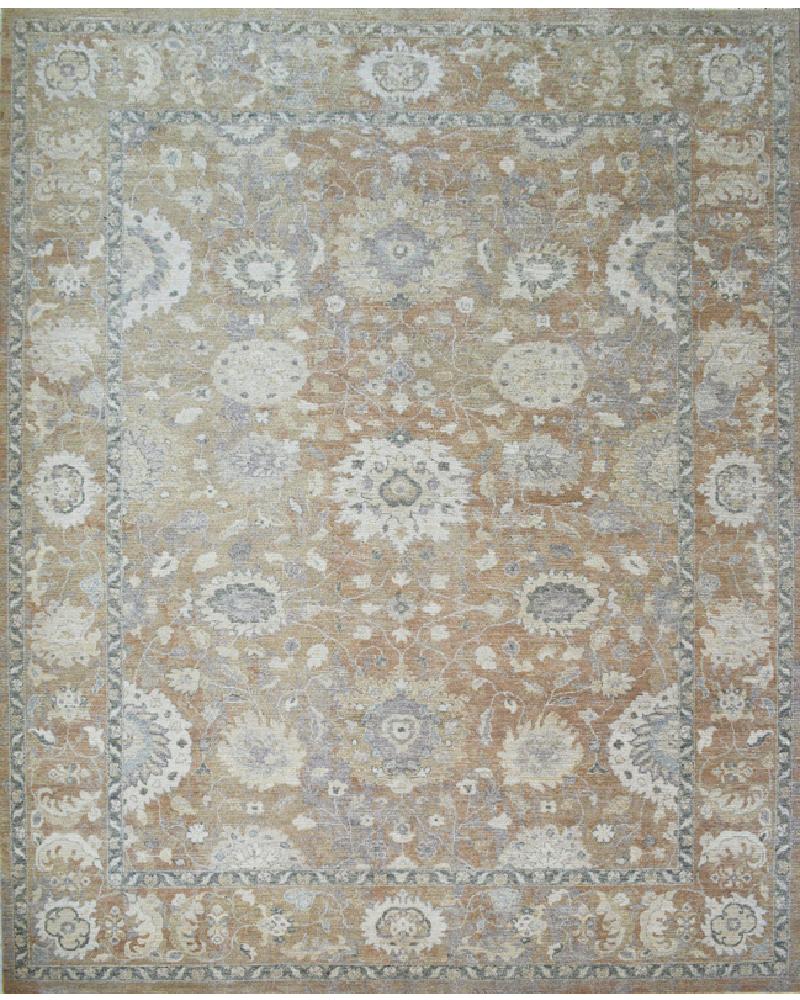 Floral Lattice Rug: Nature's Bloom in Cocoon Fine Rugs Collection