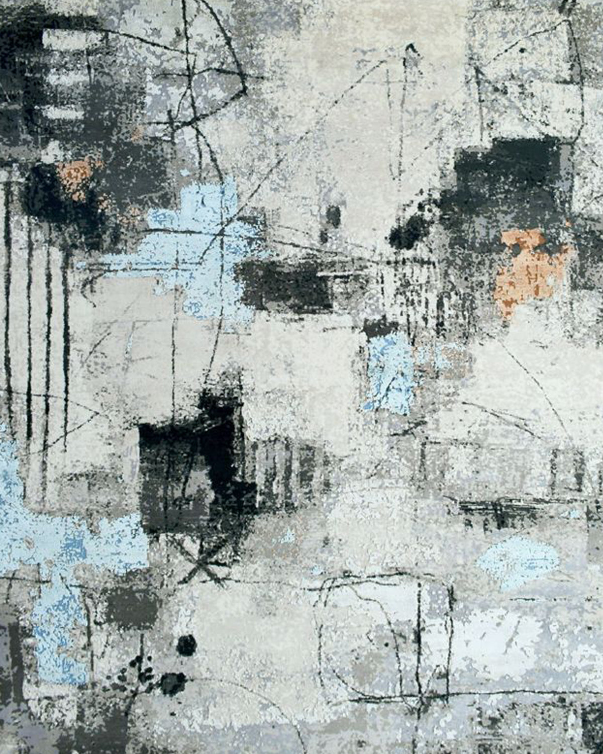 Modern Blueprint | Modern Hand Knotted | Wool and Silk Rugs | Cocoon ...