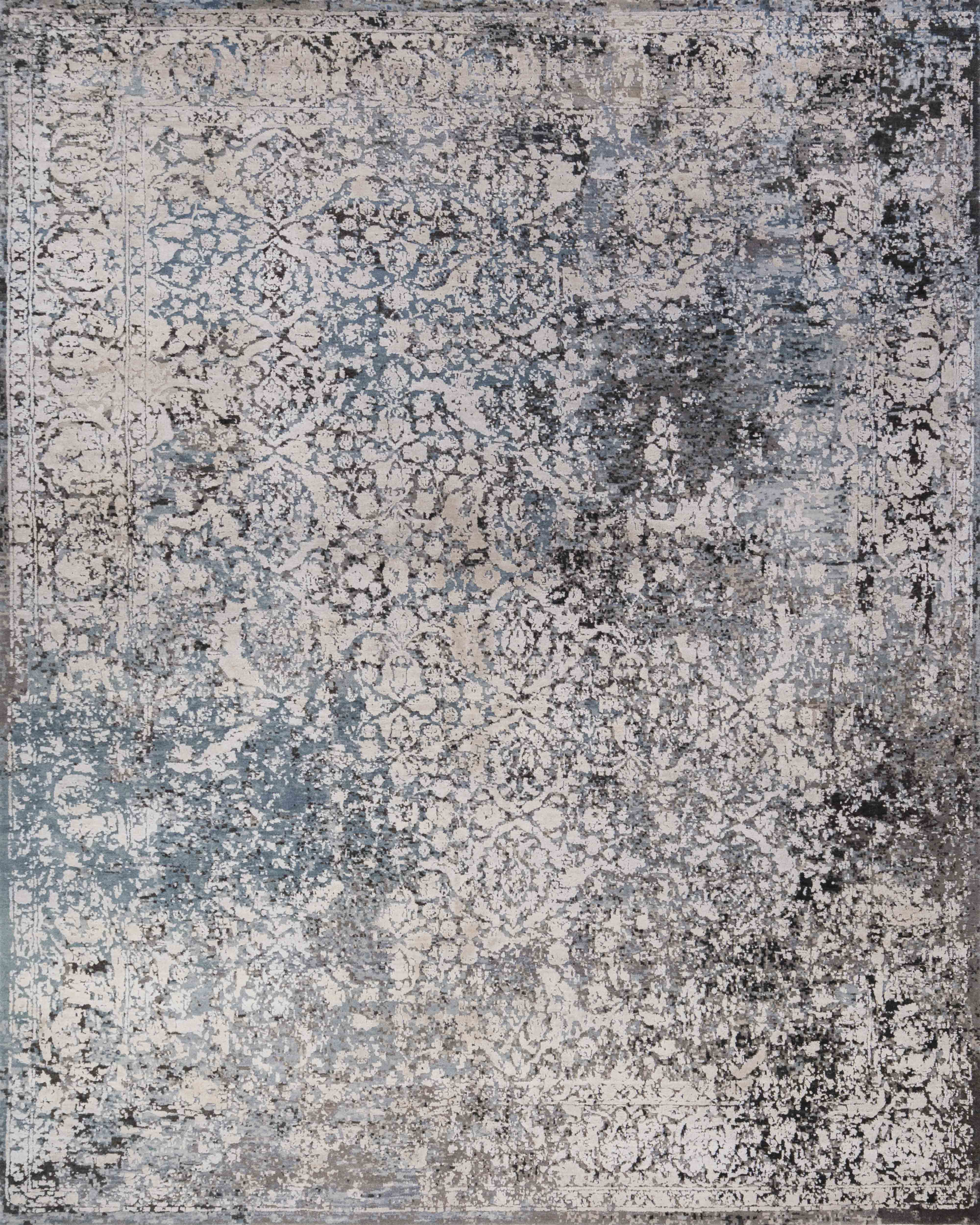 NARELLE - Transitional Hand Knotted Wool and Silk Rugs - Cocoon Fine Rugs