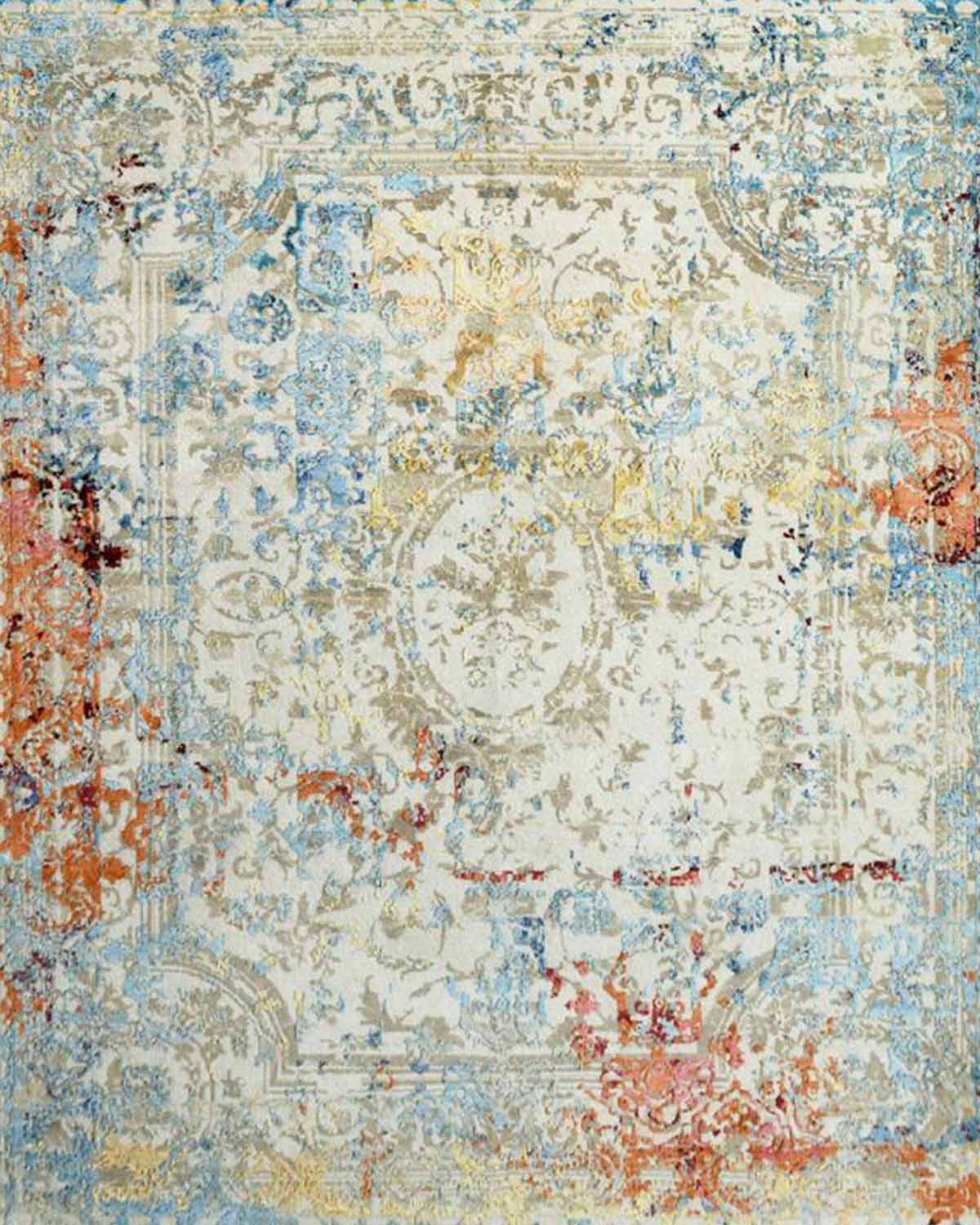 FLORENCE - Transitional Hand Knotted Wool and Silk Rugs - Cocoon Fine Rugs