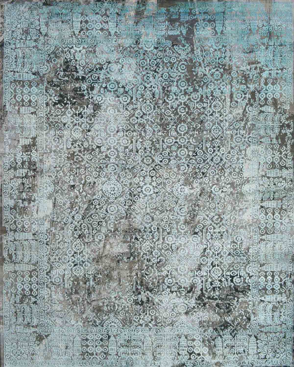 HELIX - Transitional Hand Knotted Wool and Silk Rugs - Cocoon Fine Rugs