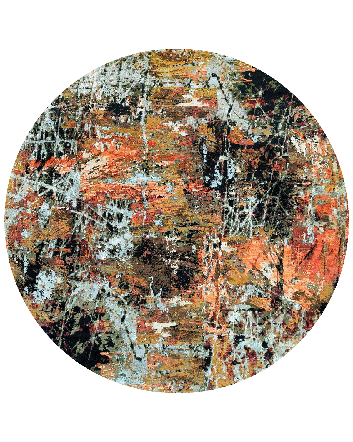Inferno Round Rug – Cocoon Fine Rugs